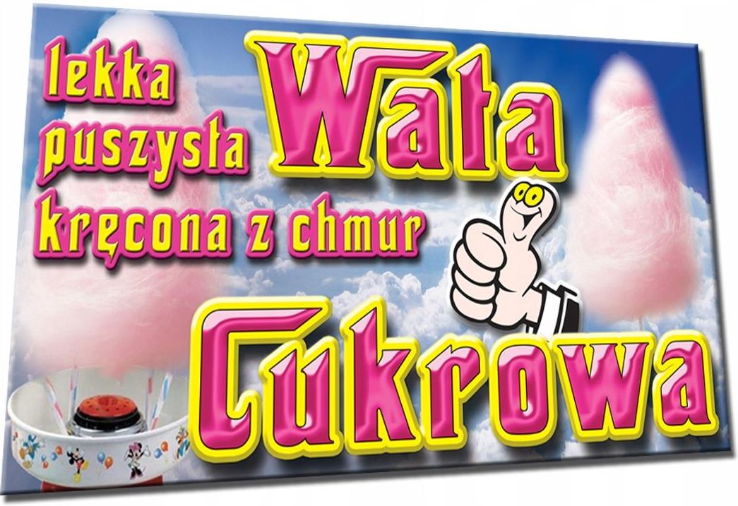 Czarmax Baner 2X1 Wata Cukrowa Popcorn Maszyna Cukier - Ceny i opinie ...