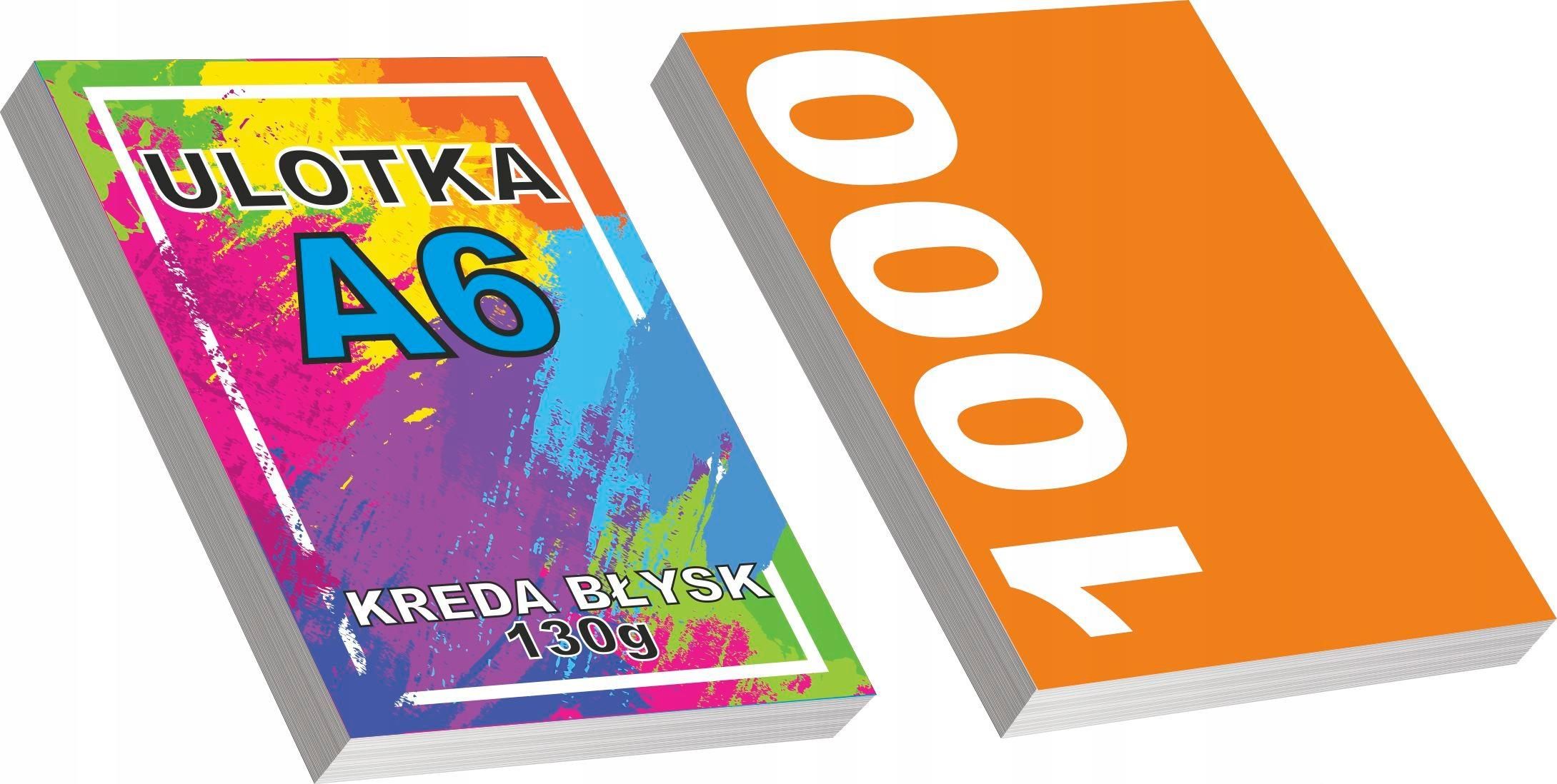 Ulotki Dwustronne A6 Ulotka Kreda Błysk 1000szt. - Ceny i opinie - Ceneo.pl