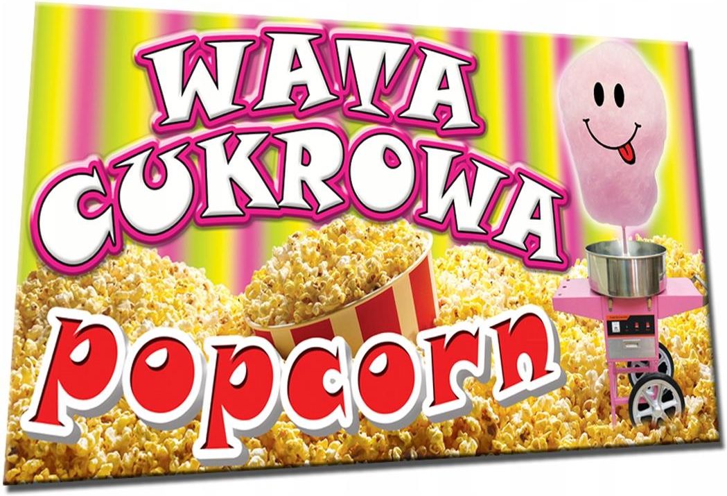 Czarmax Baner 2X1 Wata Cukrowa Popcorn Lody Gofry - Ceny i opinie ...
