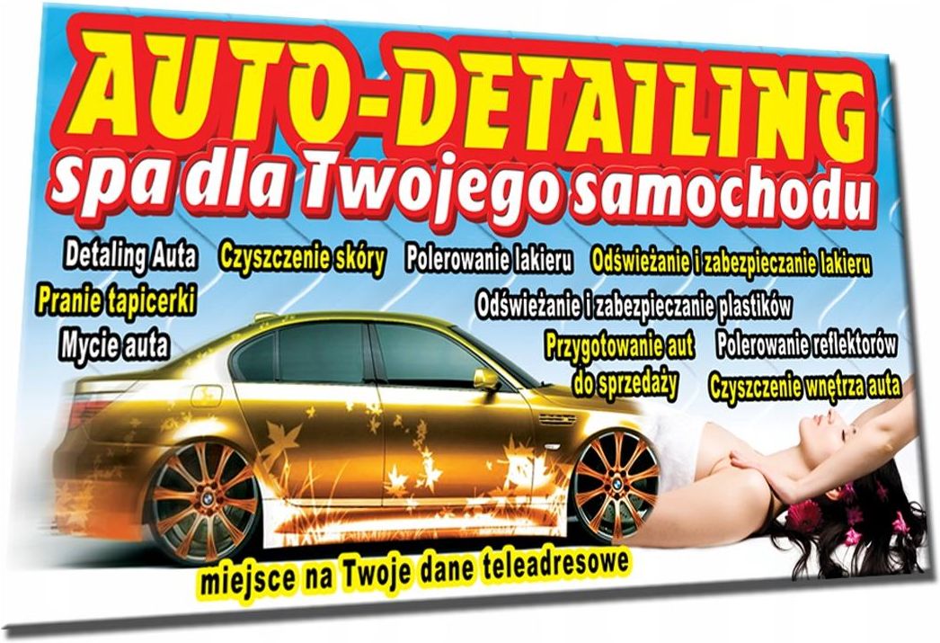 Czarmax Baner Auto Detailing Myjnia Pranie Tapicerki Rysy - Ceny i ...
