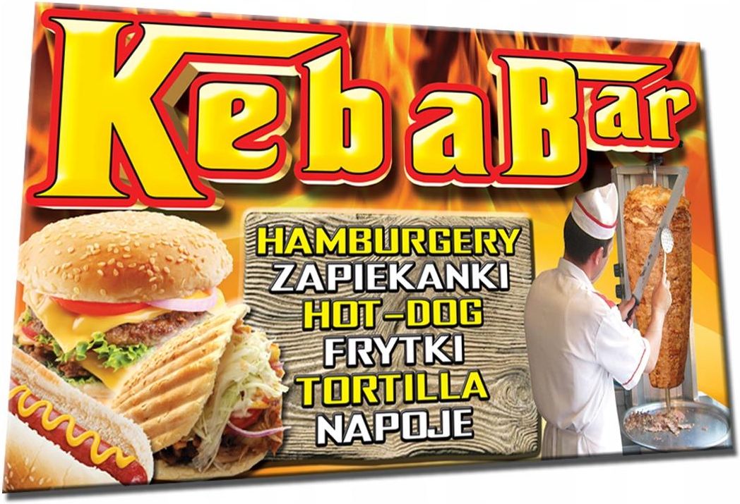 Czarmax Baner 2X1 Kebab Bar Zapiekanki Hot Dog Hamburger - Ceny i ...