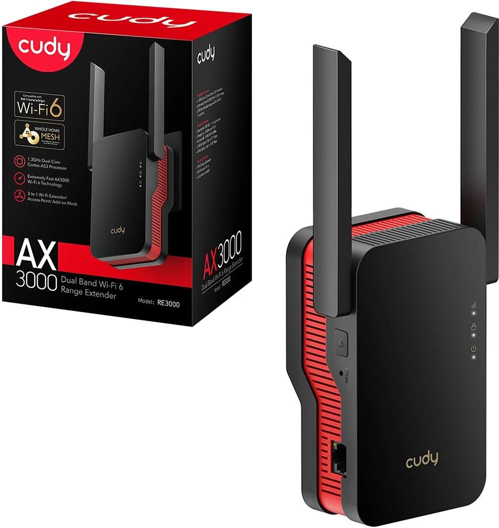 Router Repeater Cudy RE3000 MESH LAN/WAN Wi-Fi 6 AX3000 - Opinie i ceny ...