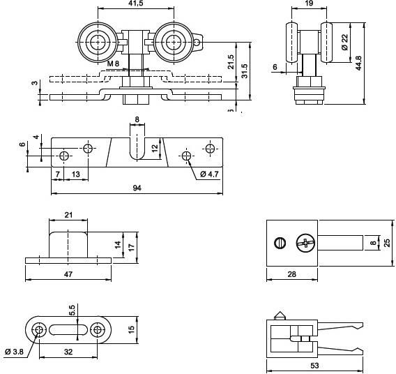 Avanti System Przesuwny Do 100Kg Komplet 140Cm - Opinie i ceny na Ceneo.pl