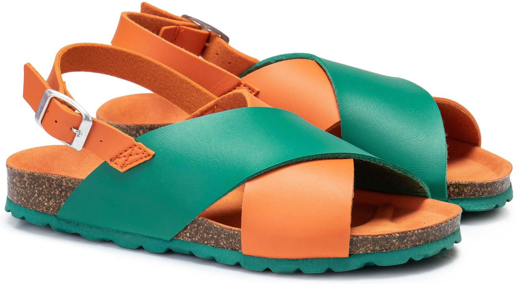 Sandały Surface Project Cross-Orange/Green - Ceny i opinie - Ceneo.pl