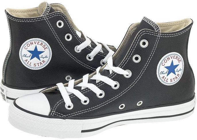 Trampki Converse Chuck Taylor Hi Czarne Skórzane - Ceny i opinie - Ceneo.pl