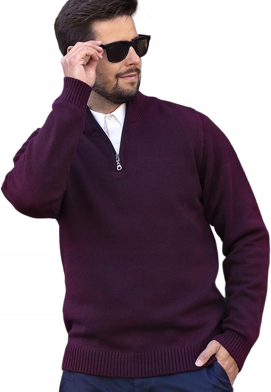 Sweter Męski Polo Śliwka XXL - Ceny i opinie - Ceneo.pl