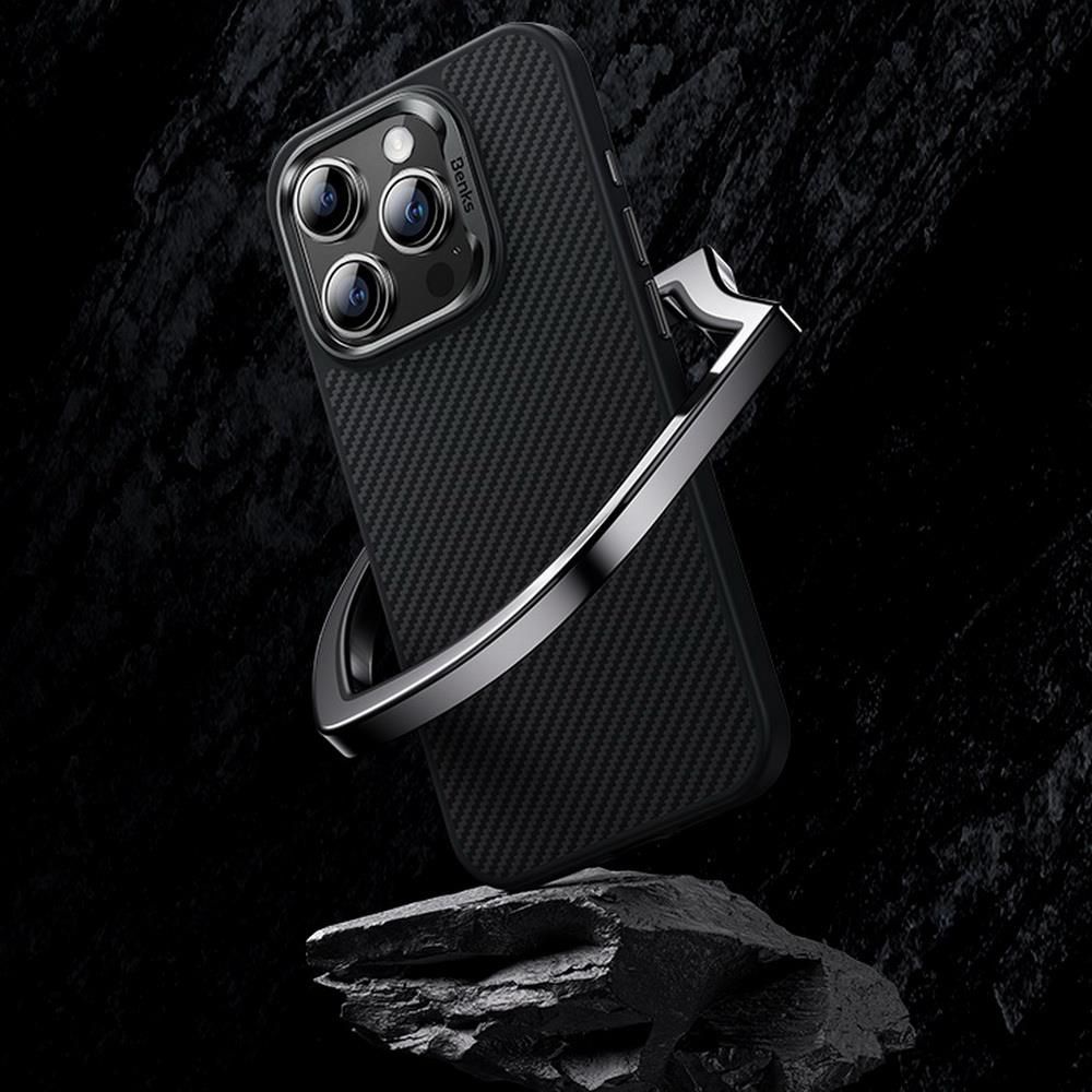 Benks Mocne Etui Carbon Kevlar Case 600d Magnetyczne Do Magsafe Iphone