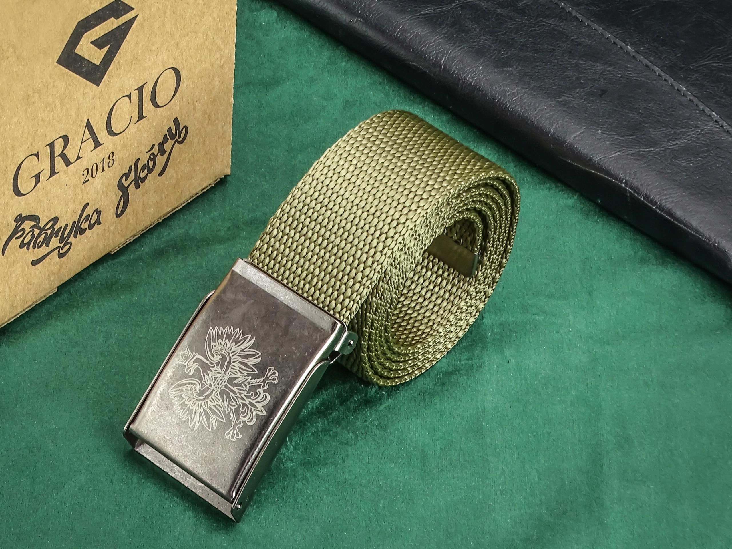 Gracio Pasek Wojskowy Męski Zielony Orzeł Polski - Ceny i opinie - Ceneo.pl