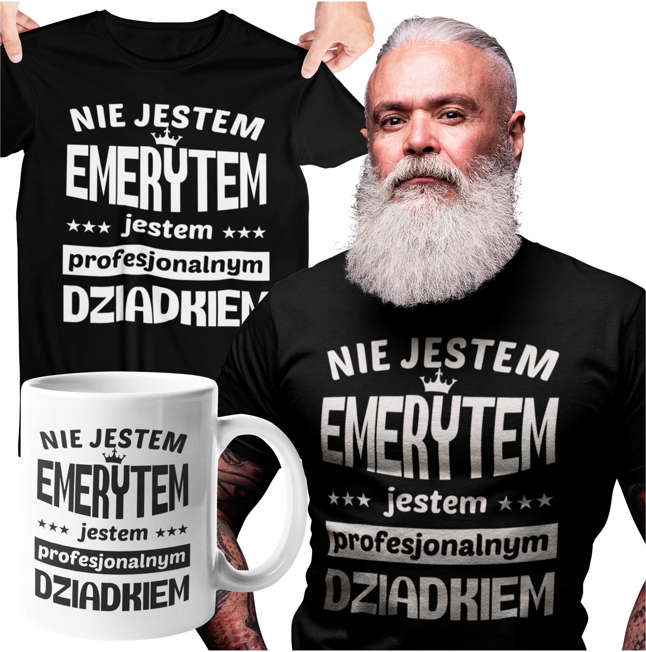 Koszulka Dla Dziadka Z Kubkiem Emeryt - Ceny i opinie - Ceneo.pl