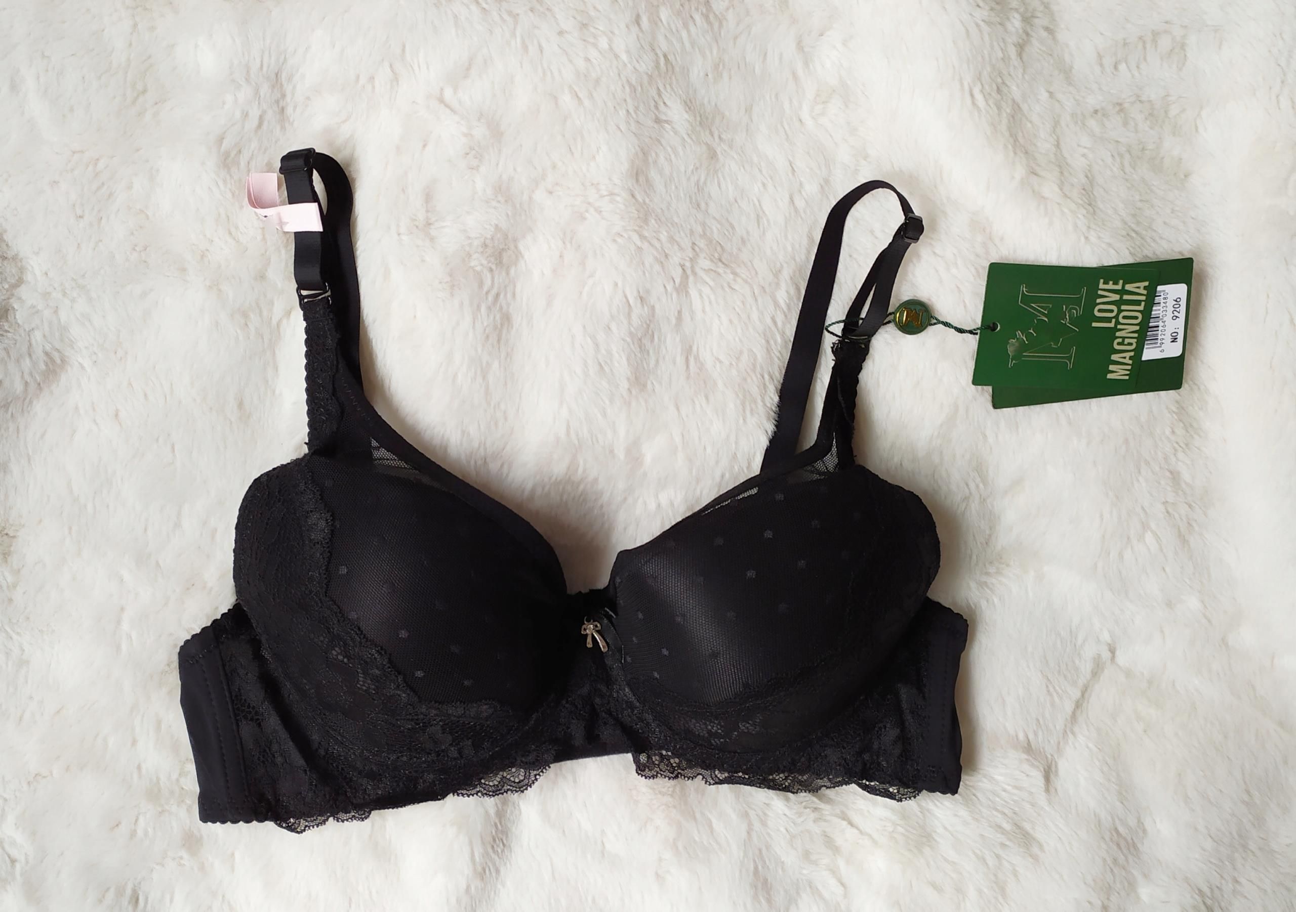Biustonosz 75C usztywniany czarny fiszbiny koronka - Ceny i opinie ...