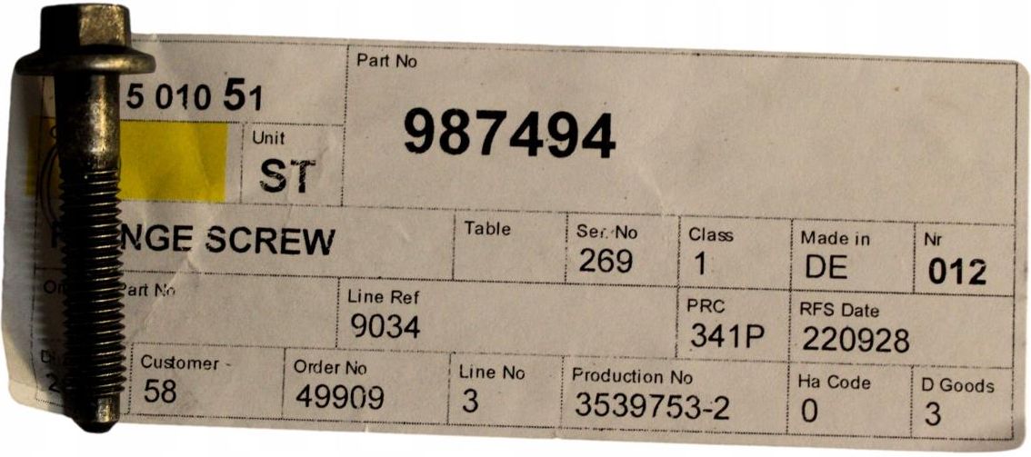 Volvo C30 C70 S40 V50 Sruba Wtryskiwacza 2 0D 2 4D 987494 - Opinie i ceny na Ceneo.pl