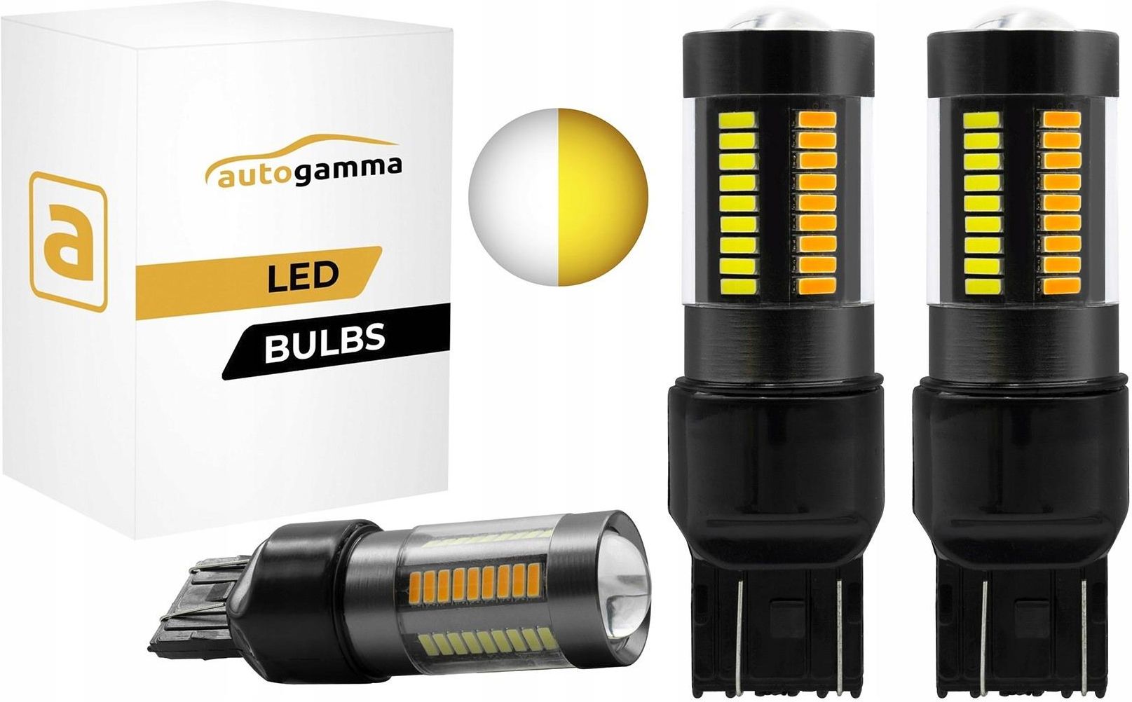 Żarowka samochodowa Auto Gamma Żarówki W21 5W Wy21 5W 4014 7443 Biały ...