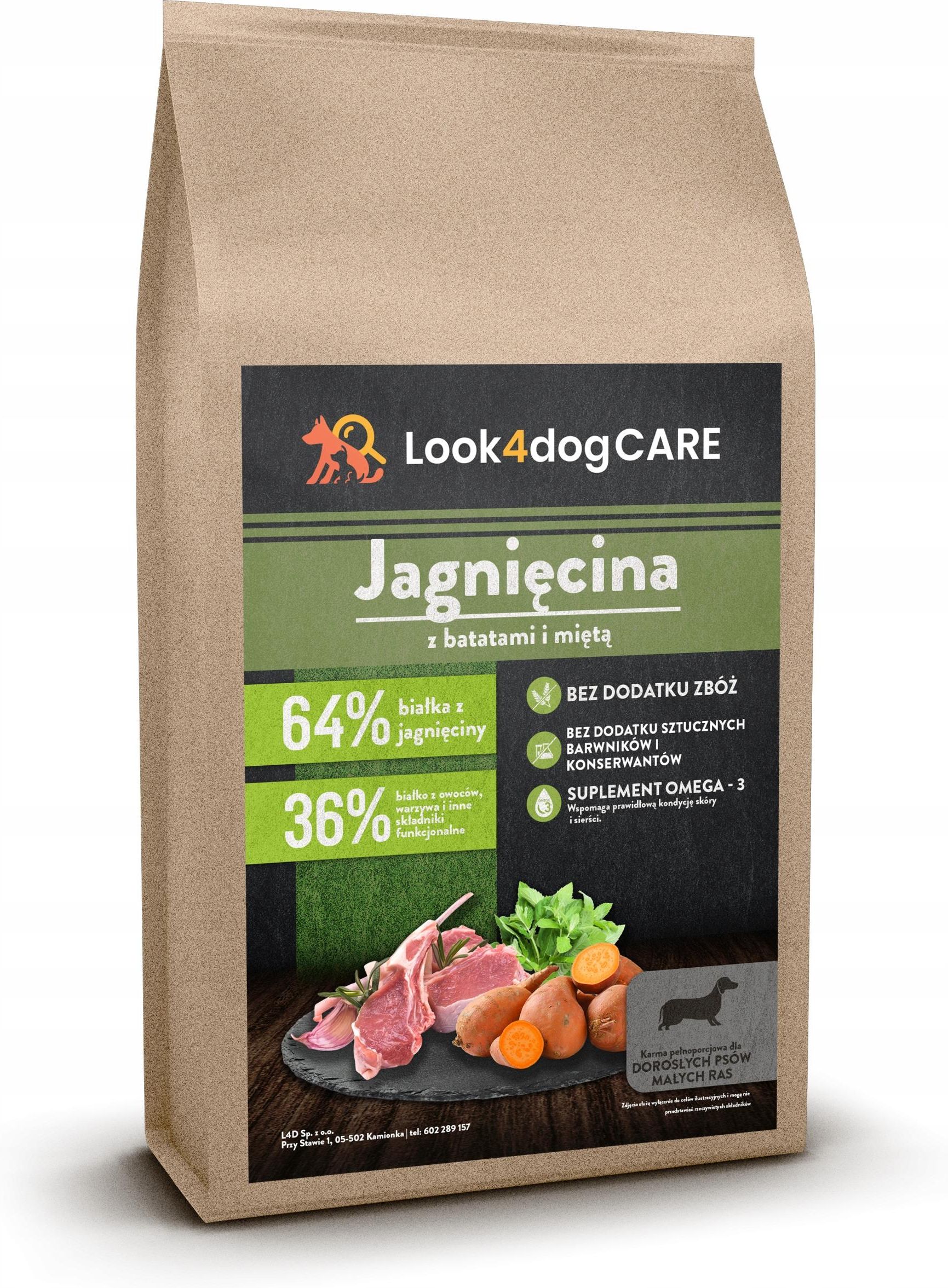 Karma Look4Dog Care Sucha Karma Jagnięcina Mała Rasa 2Kg - Ceny i ...