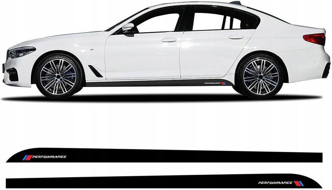 Tuning optyczny Oracal Naklejki Progi Performance Bmw G30 G31 G32 ...