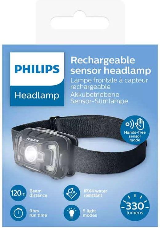 Latarka Philips Czołowa Z Akumulatorem I Czujnikiem Ruchu - Ceny i ...