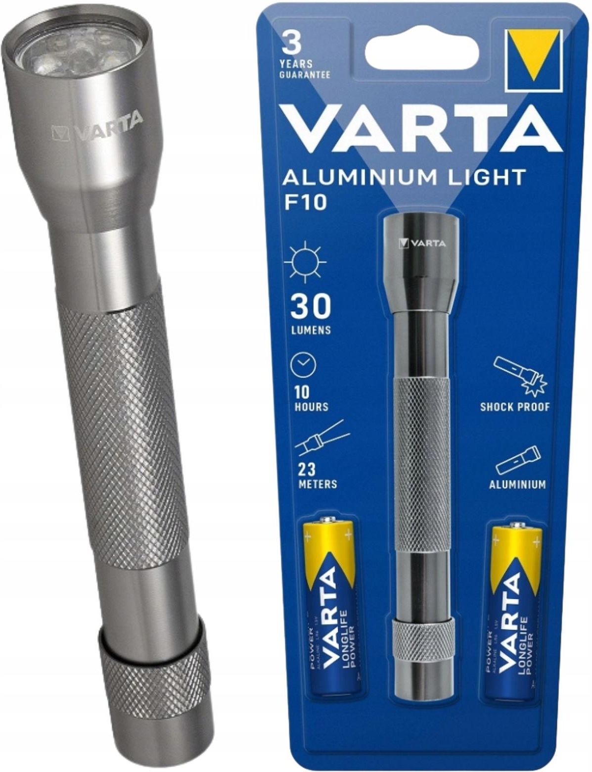 Latarka Varta Aluminiowa 5 Led F10 Multi 2Xaa - Ceny i opinie - Ceneo.pl