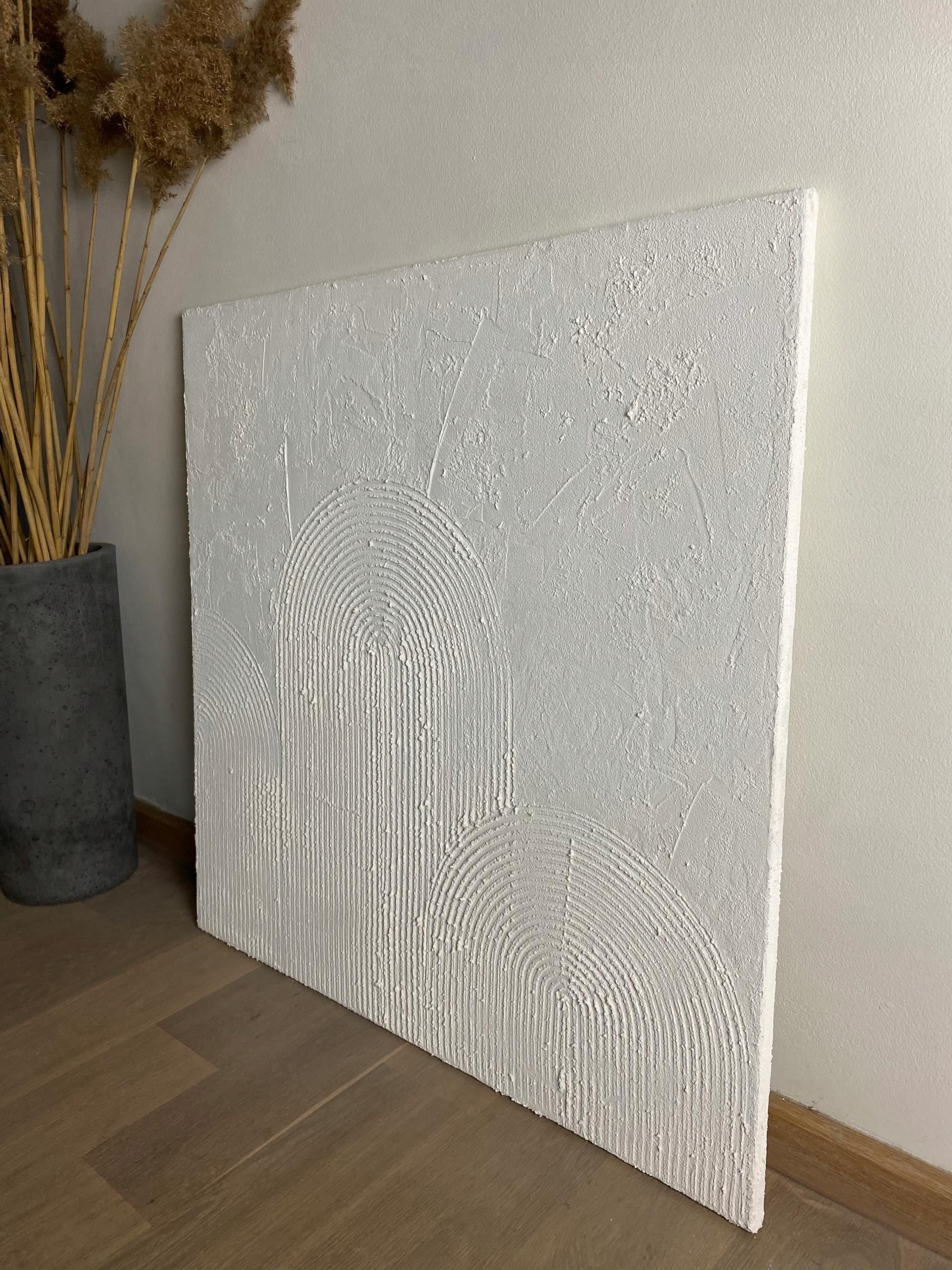 Minimalistyczny Obraz Białe Linie Płótno Lines 100 - Opinie i ...