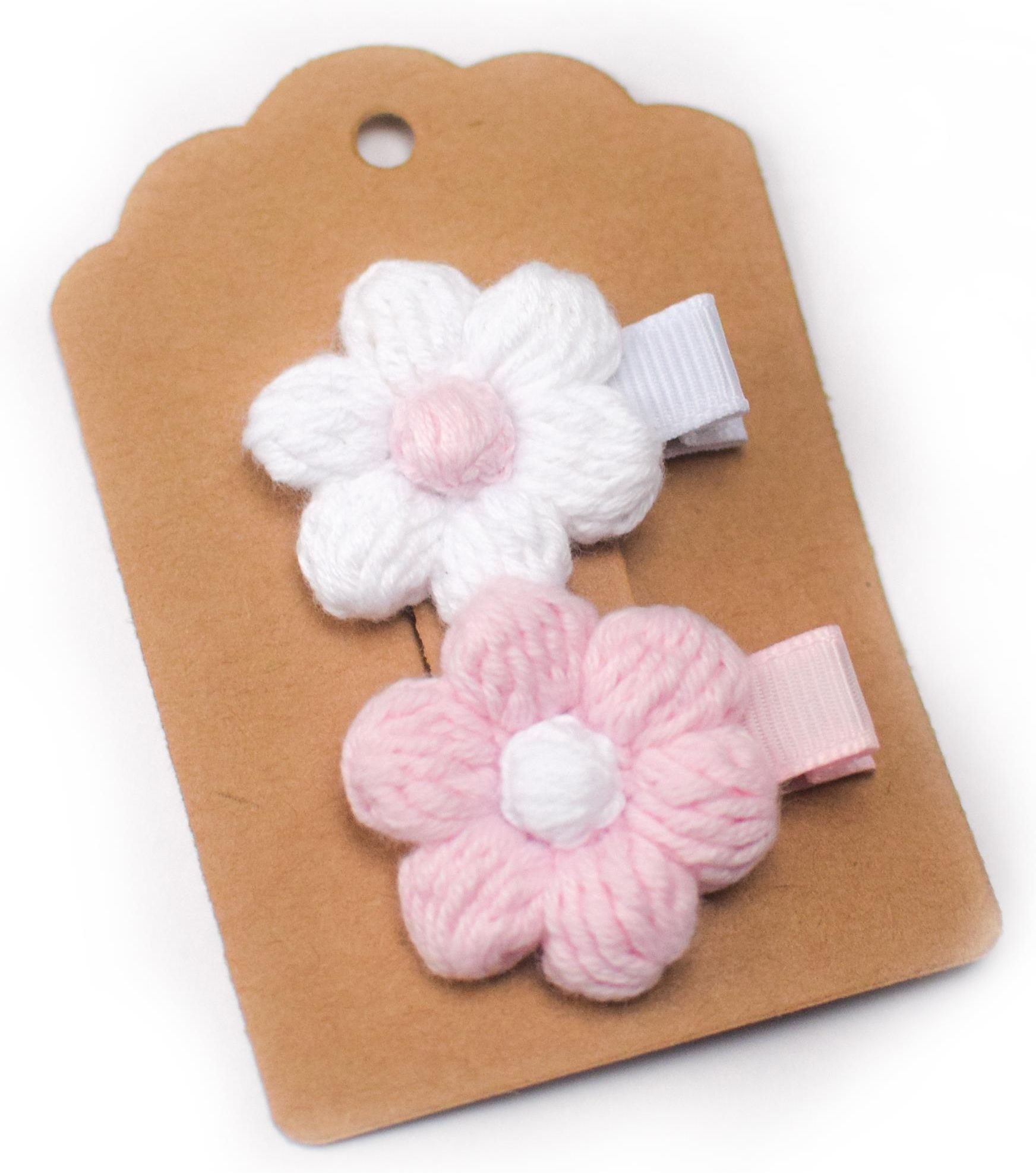 Spinki Do Włosów Pierwsza Spinka Kwiatuszki Szydełkowe Mini Spinki 2 ...