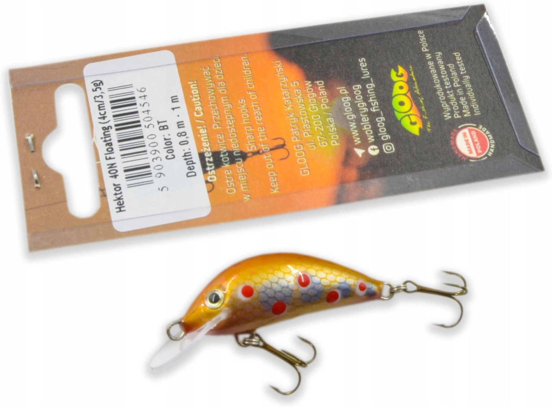 Gloog Wobler Hektor 40N Floating 4Cm 3,5G Bt H40BT - Ceny i opinie ...