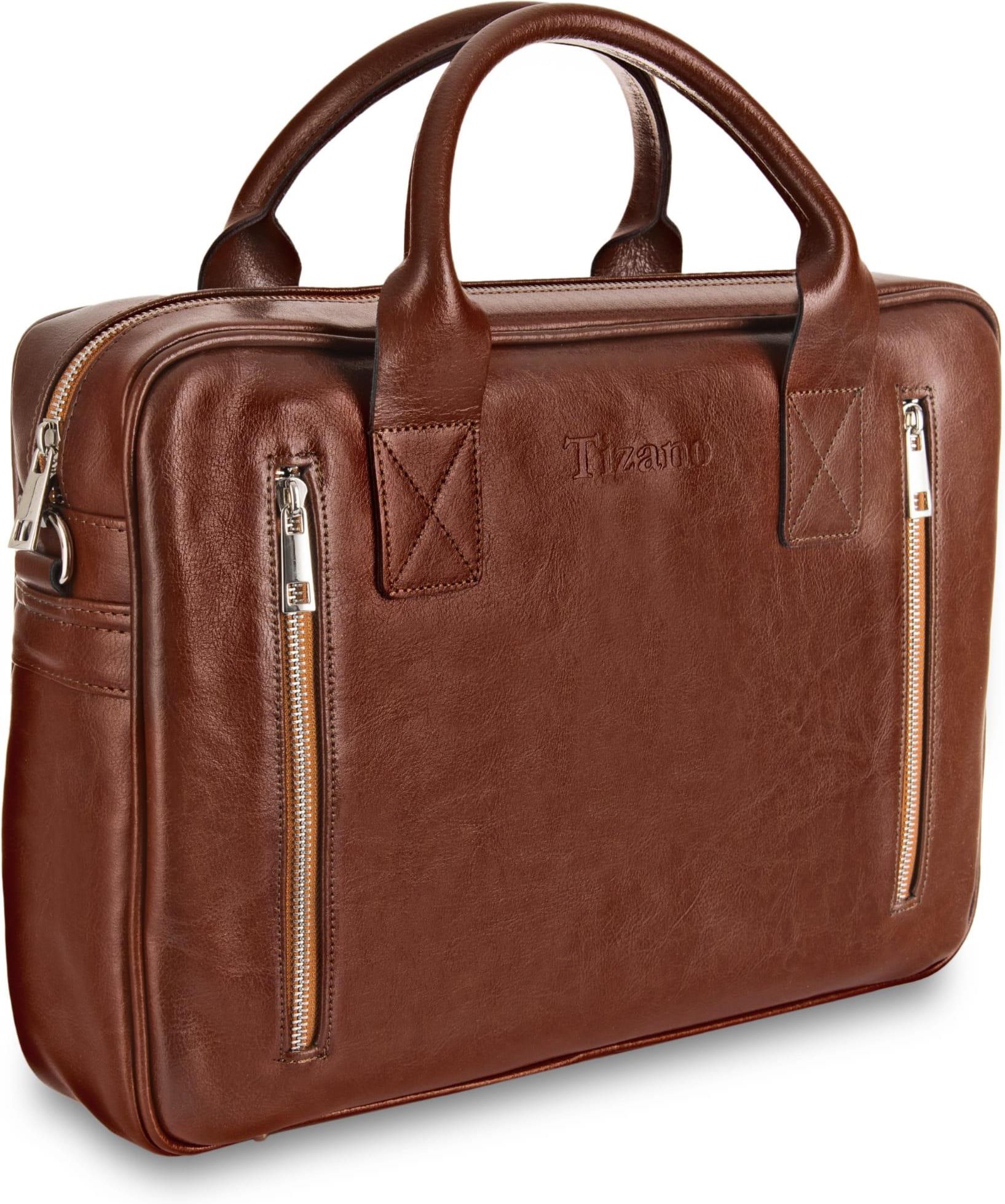 Torba męska skórzana Tizano TM08 brąz - Ceny i opinie - Ceneo.pl
