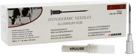 Kruuse Igły Wet Jedn Z Końc. Alum. 1.6X25Mm 100 Szt(121380) - ceny i ...