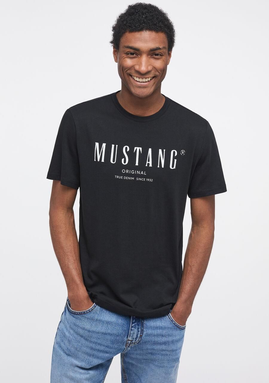 MUSTANG ALEX C PRINT MĘSKI T-SHIRT KOSZULKA BLACK 1013802 4142 - Ceny i ...