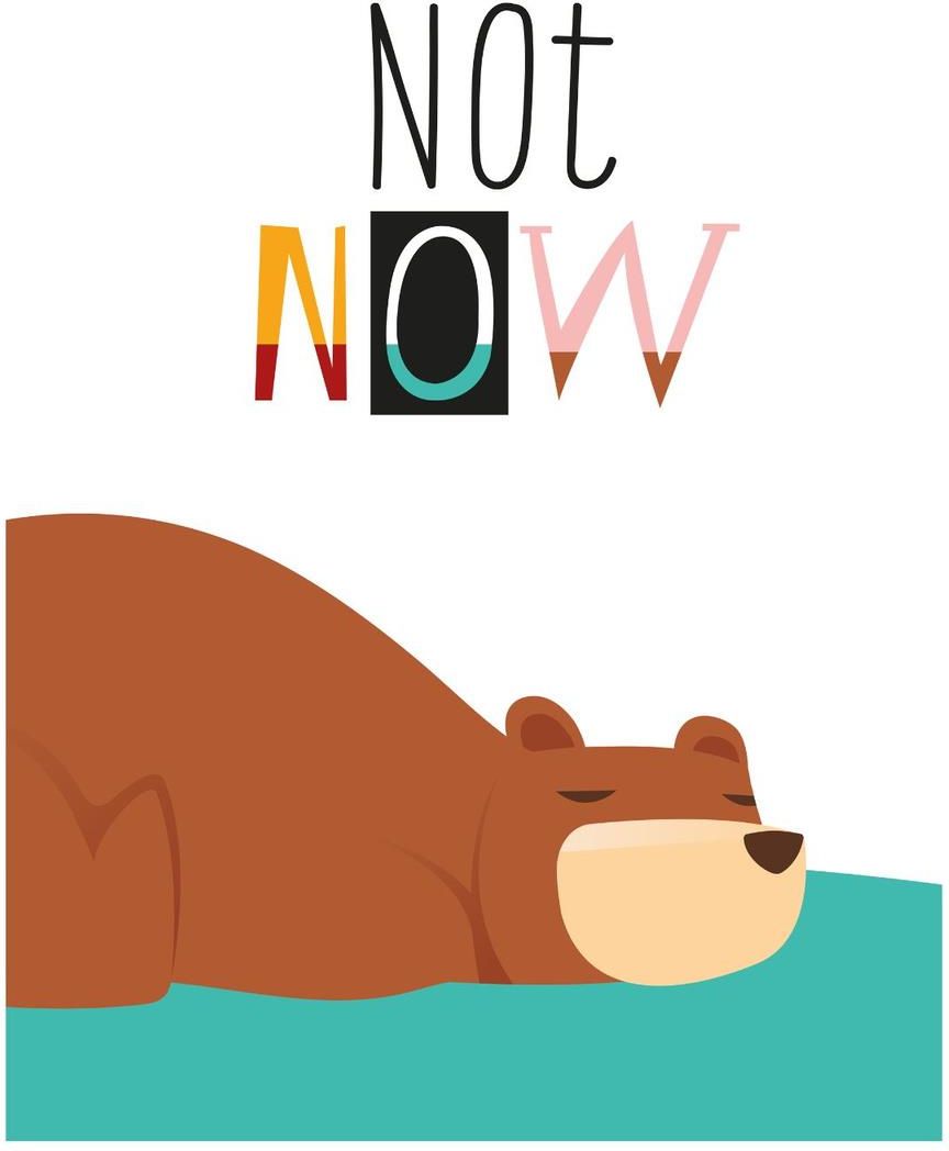 Plakat Dziecięce Not Now 21X29,7Cm - Opinie i atrakcyjne ceny na Ceneo.pl