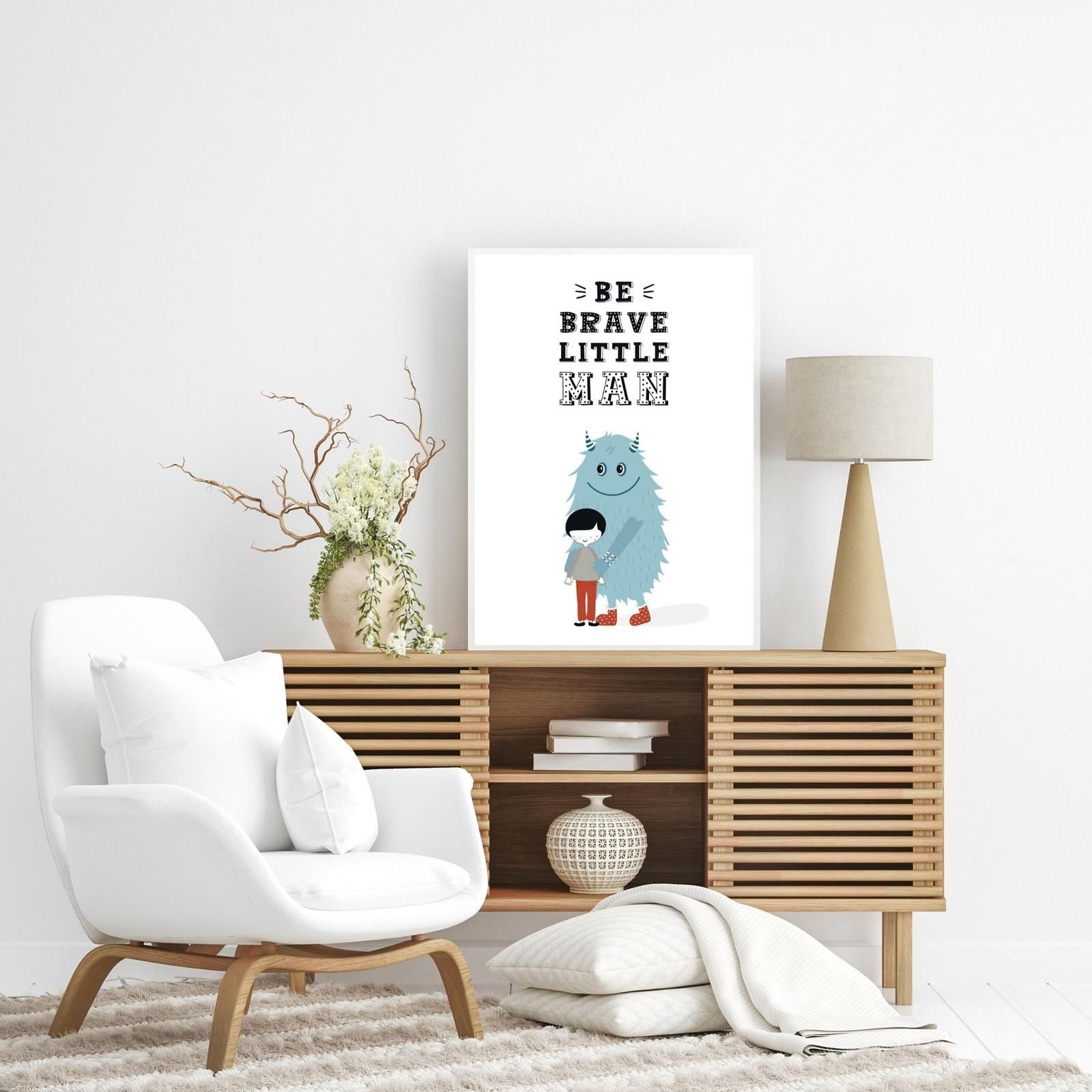 Plakat Dziecięce Be Brave Little Man_2 24X30Cm - Opinie i atrakcyjne ...