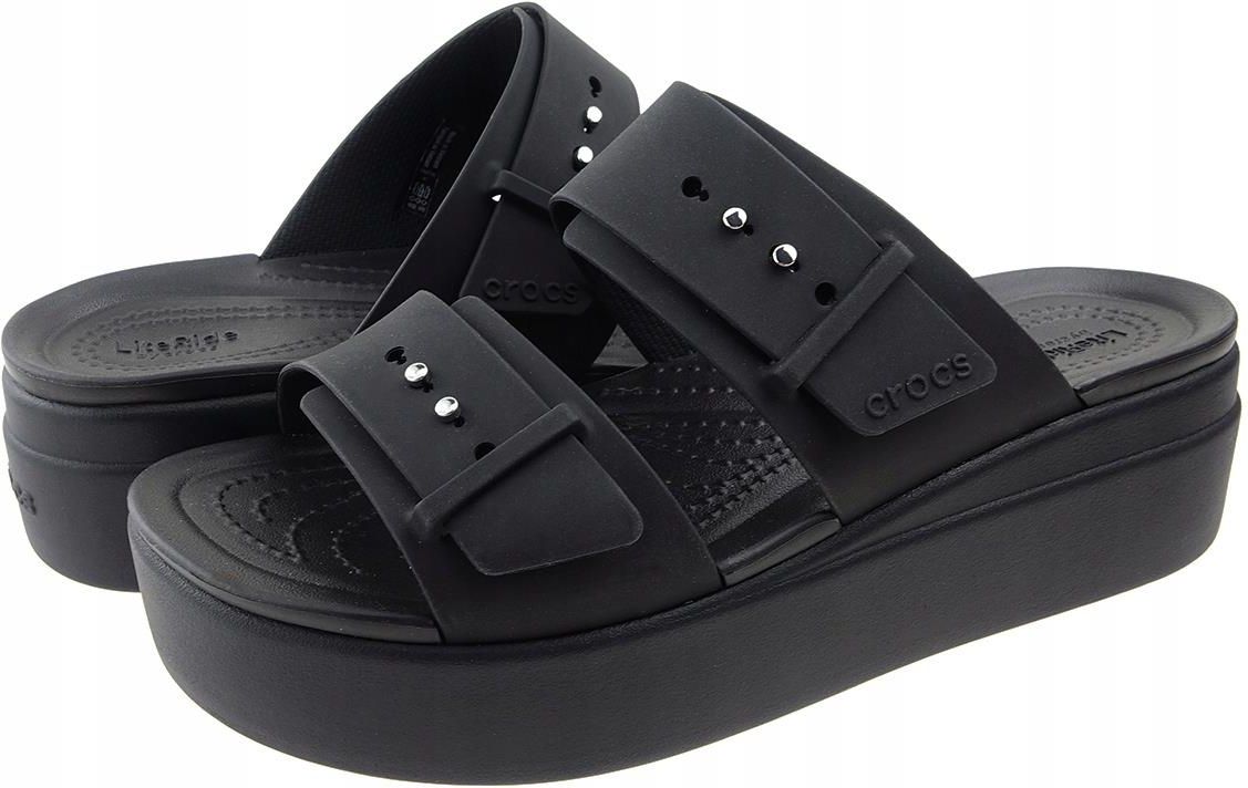 Klapki Crocs Brooklyn 207431-001 black 38/39 - Ceny i opinie - Ceneo.pl