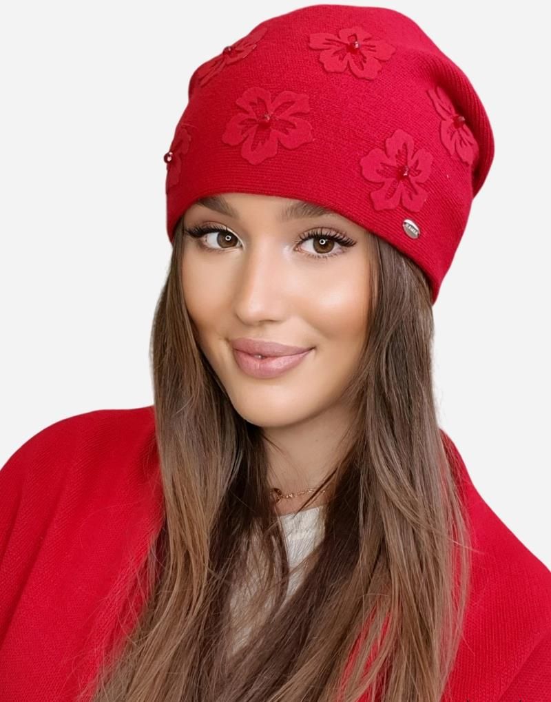 Czapka Kamea K.22.030.21 One Size Czerwona (5903246758207) - Ceny i ...