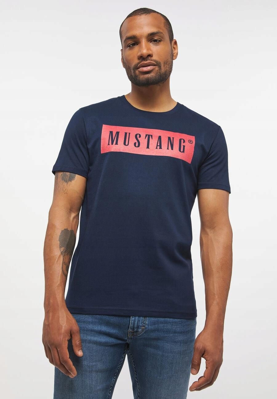 Mustang Alex C Logo Tee Blue Nights XXL - Ceny i opinie - Ceneo.pl