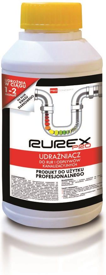 RUREX PRO 0,5L Udrażniacz do rur i odpływów kanalizacyjnych - Opinie i ...