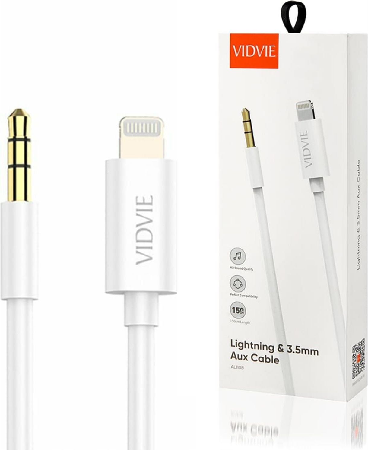 Vidvie Kabel Do Iphone Lightning Jack 3 5Mm Audio 1 5M - Opinie i ceny ...