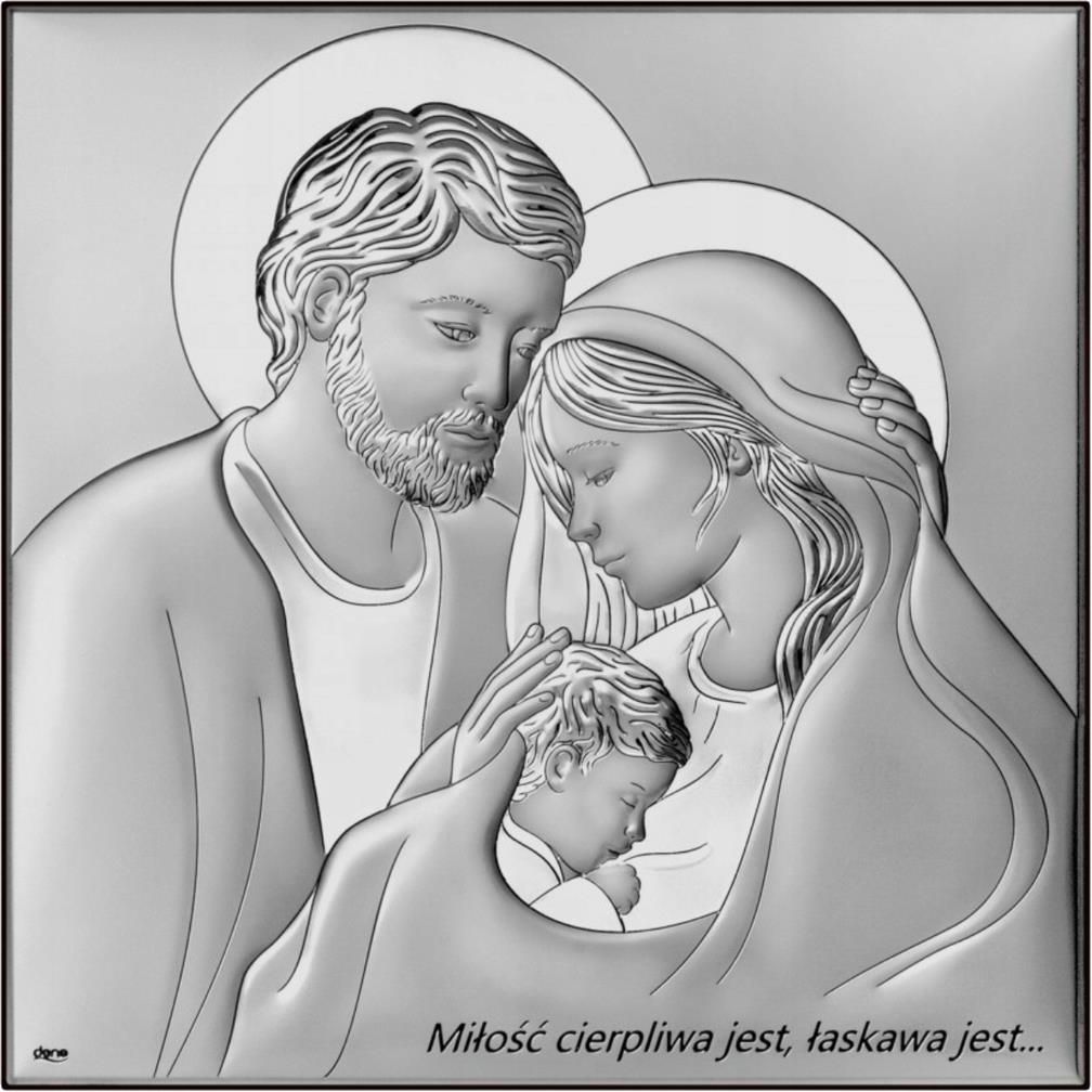 Obrazek Srebrny Święta Rodzina Obraz Ślub Komunia - Ceny i opinie ...