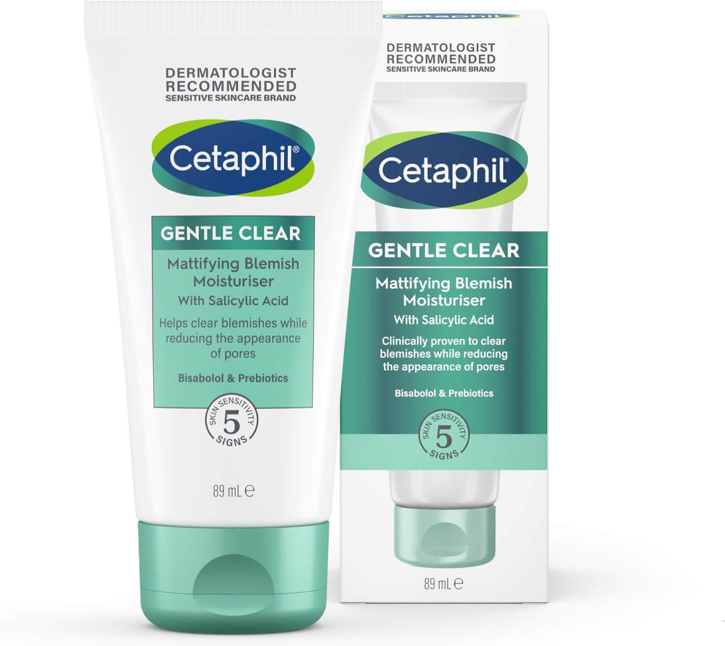 Cetaphil Gentle Clear Mattifying Blemish Face Cream With Salicylic Acid ...