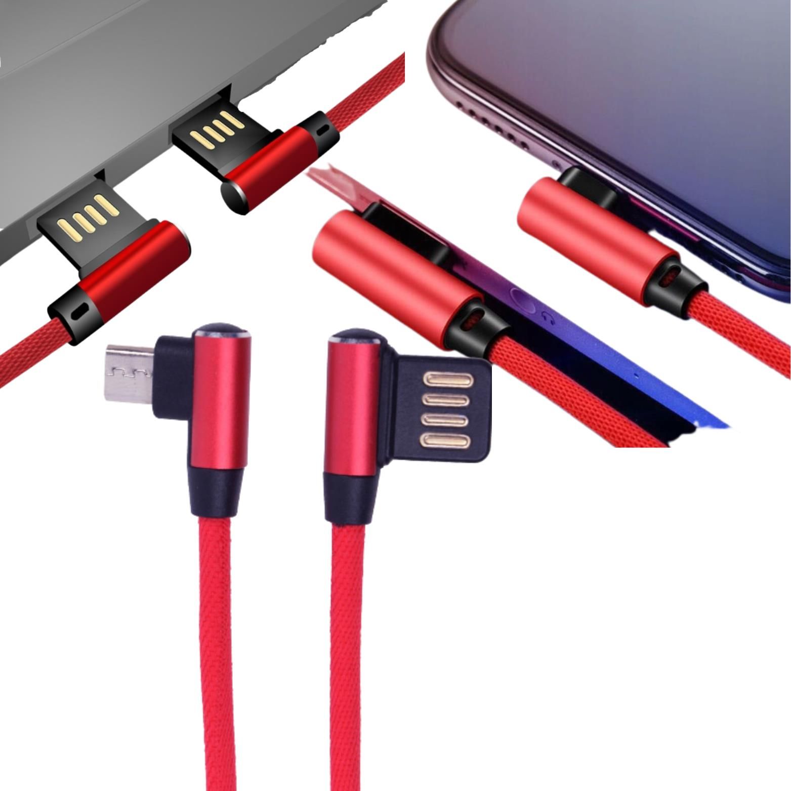 KABEL USB-MICRO USB KĄTOWY 1 M LB0149 PVC 2.1A - Opinie i ceny na Ceneo.pl