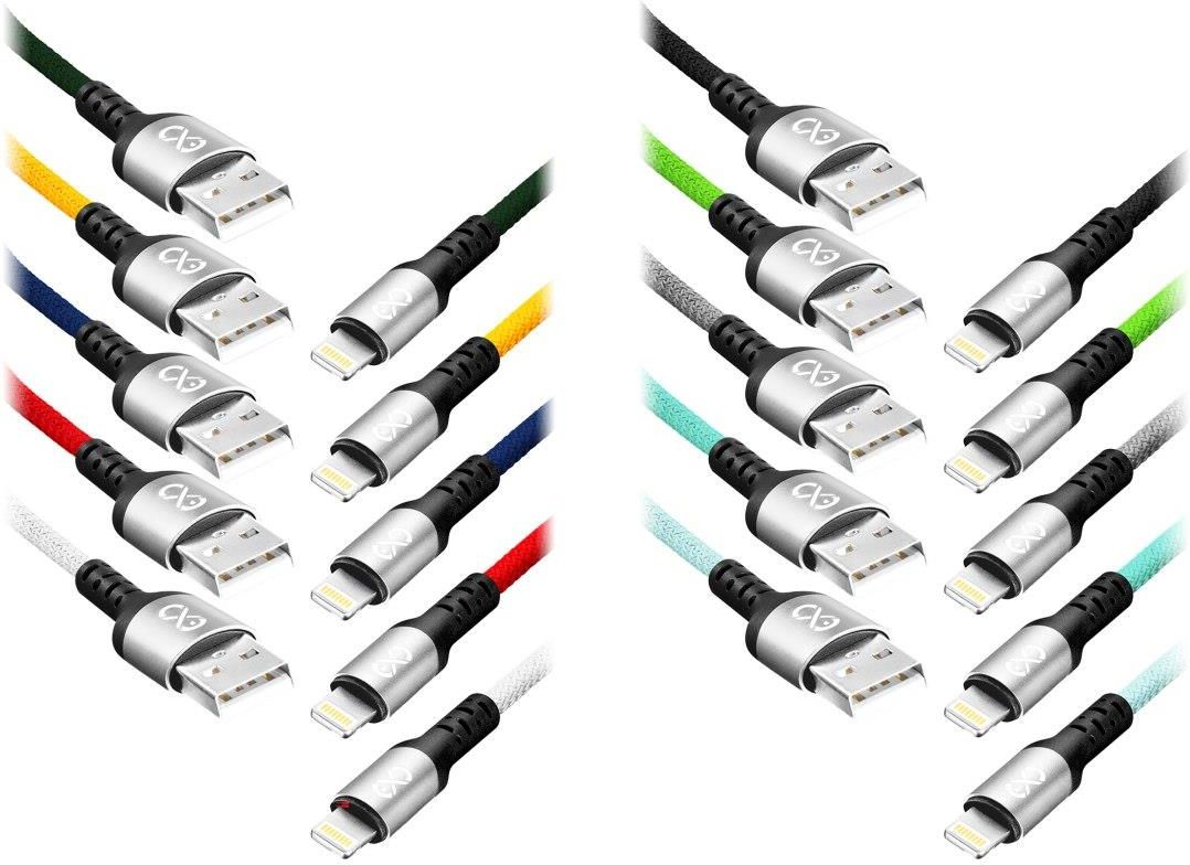 Orno Kabel Usb - Lightning Exc Braid 1,2M 2,4A Szybkie Ładowanie Kolor ...