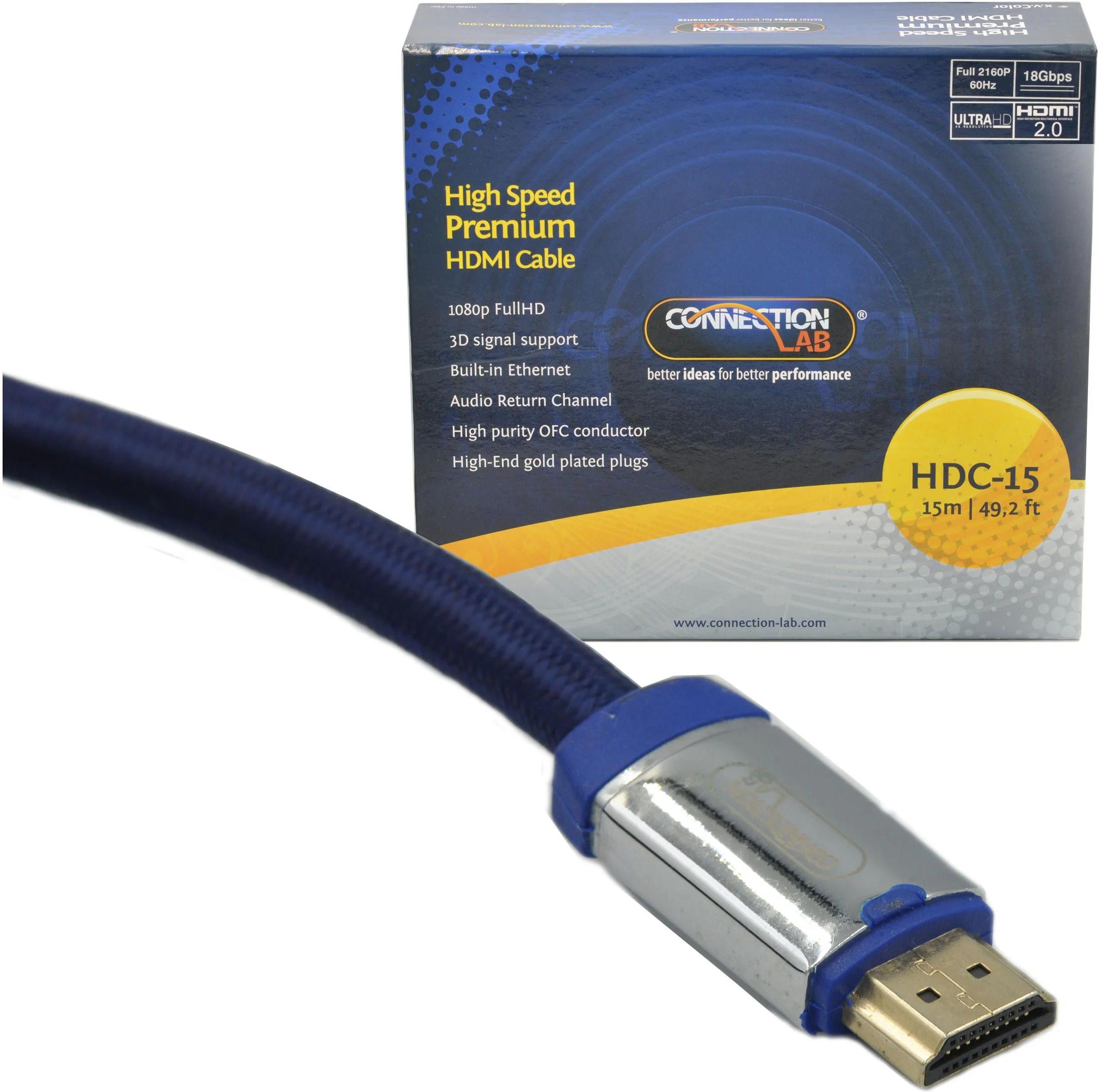 Connectionlab Hdc-15 - Kabel Hdmi Full Hd 15M - Opinie i ceny na Ceneo.pl