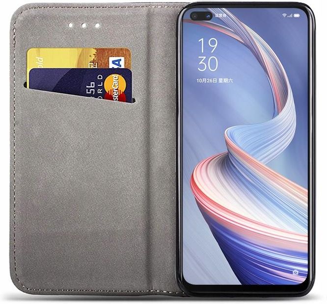 Erbord Etui Pokrowiec Z Klapką Do Oppo Reno 5 5G Czarne8 - Etui na ...