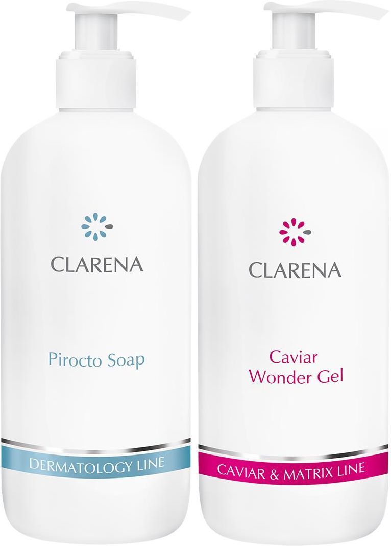 Clarena Caviar & Matrix Line Zestaw: Kawiorowy Żel Przeznaczony Do Mycia Skóry Dłoni I Ciała 500 ...