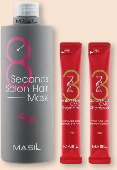 Masil 8Seconds Salon Hair Mask Set 350 Ml 8 Ml - opinie i ceny na Ceneo.pl
