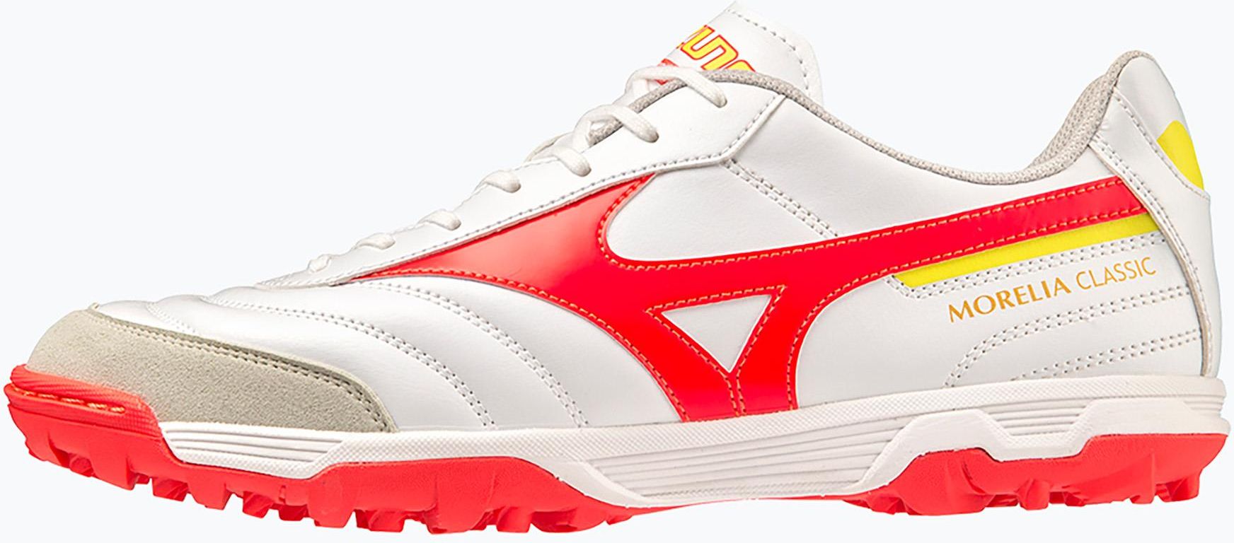 Buty Piłkarskie Męskie Mizuno Morelia Sala Classic Tf White/Flery Coral2/Bolt2 - Ceny i opinie ...