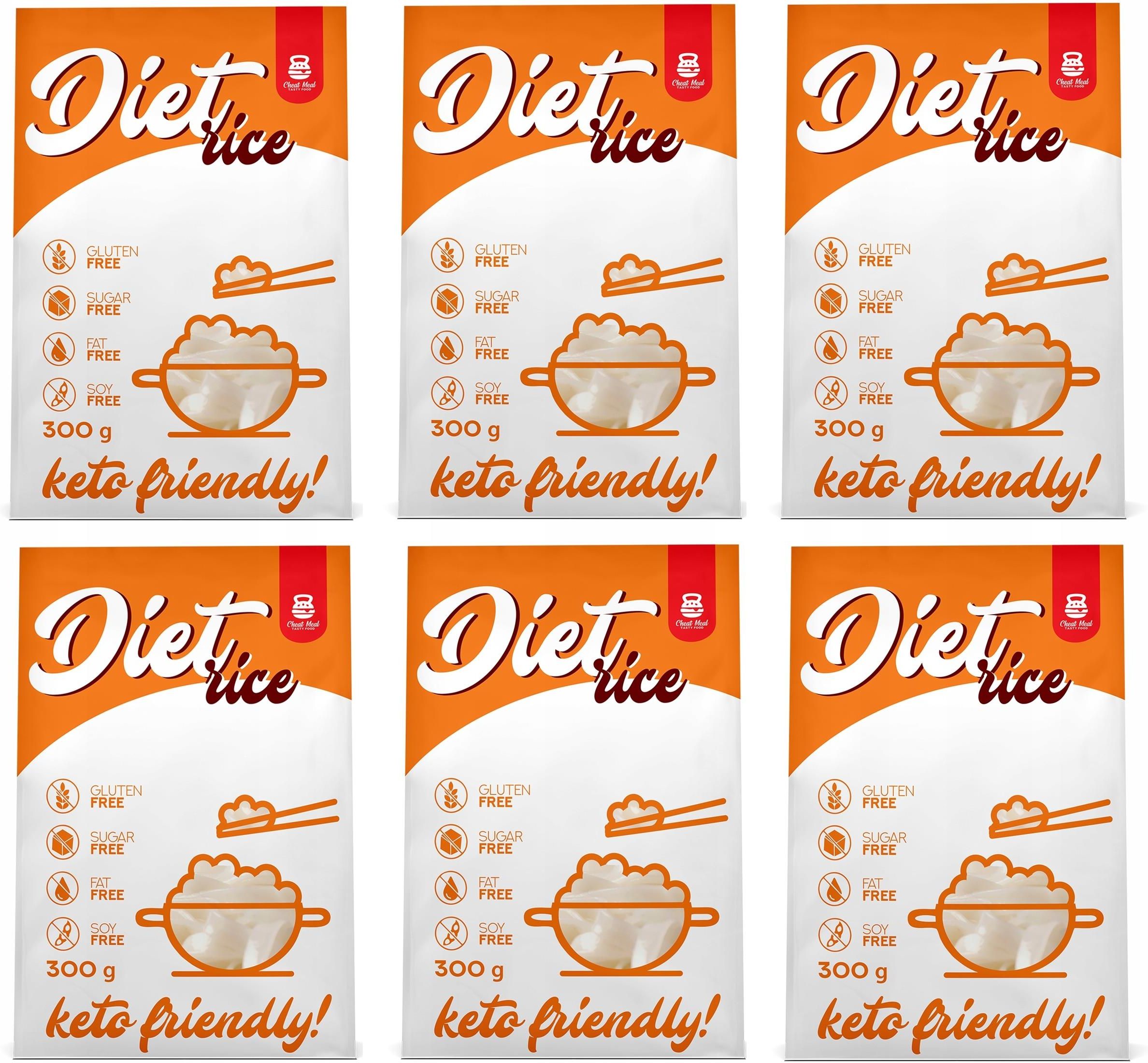 Cheat Meal Nutrition 6X Makaron Konjac Diet Rice 400g 7 Kcal Dieta Keto ...