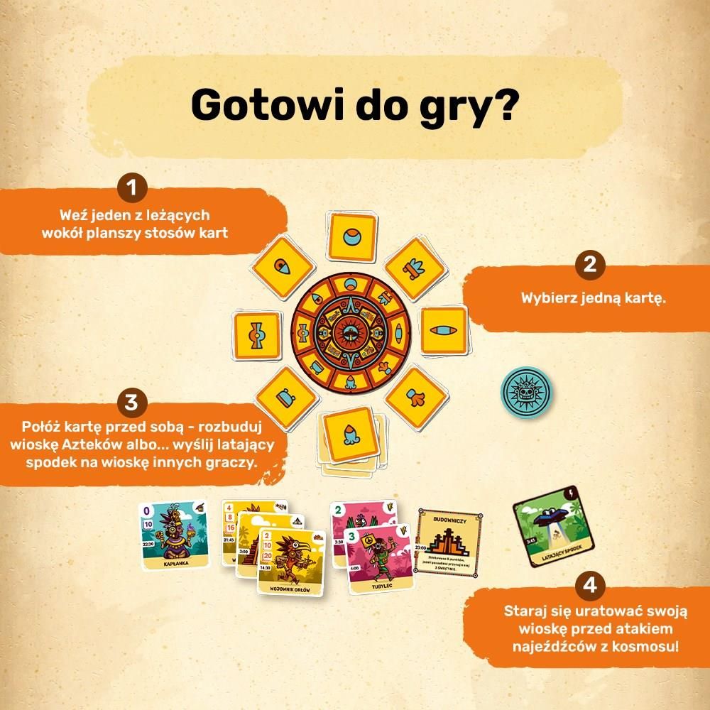 Trefl Aztekowie kontra Kosmici 02534 - Gra planszowa. Ceny i opinie - Ceneo.pl