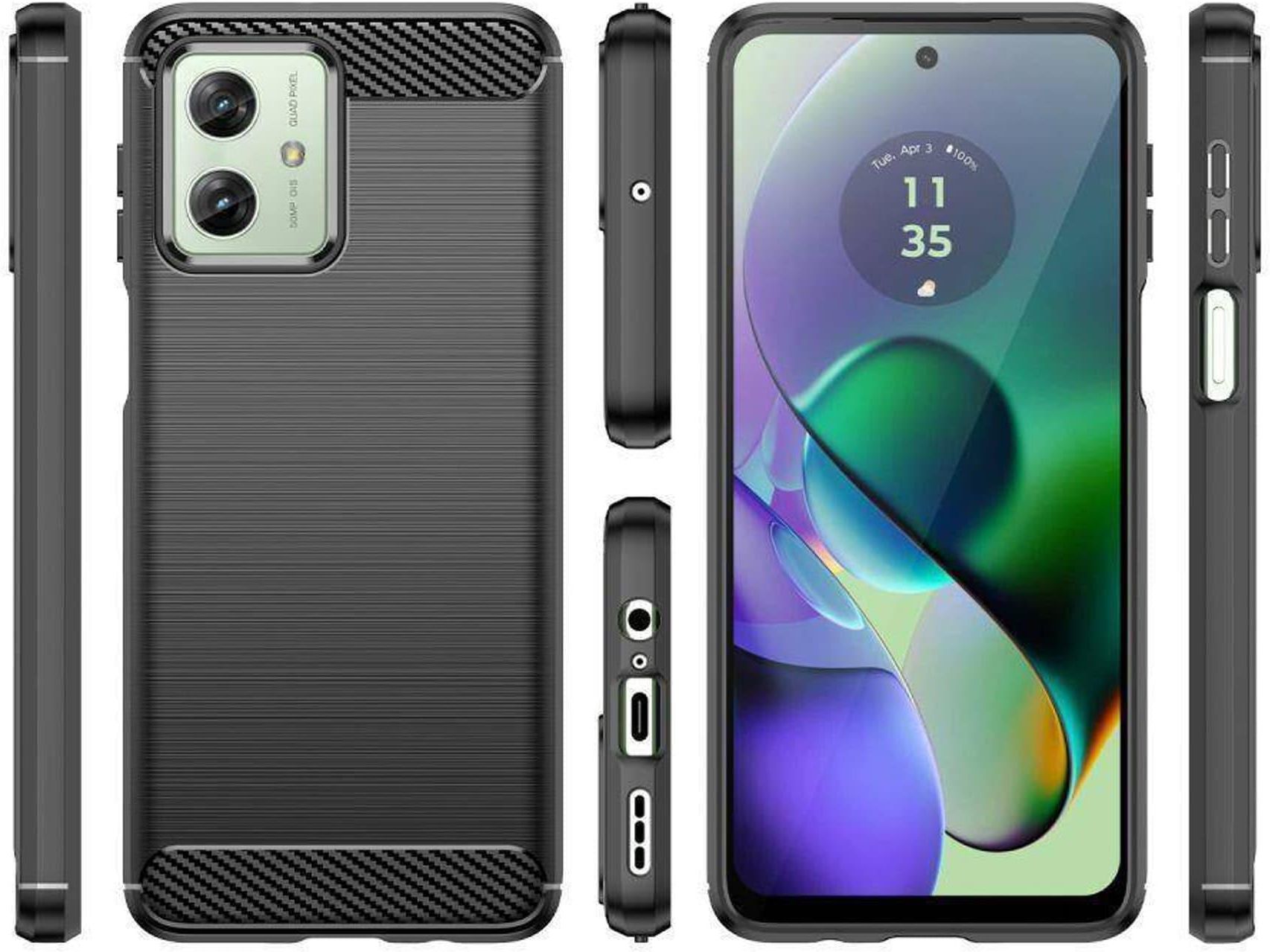 Tech Protect Etui Motorola Moto G54 5G Tpu Carbon Czarne - Etui na ...