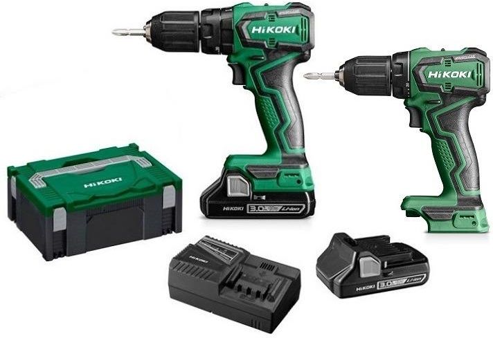 ZESTAW 18V HiKOKI (dawniej Hitachi) KC18DD WCZ BRUSHLESS - 2 akumulatory 18V/3.0Ah + walizka HSC ...