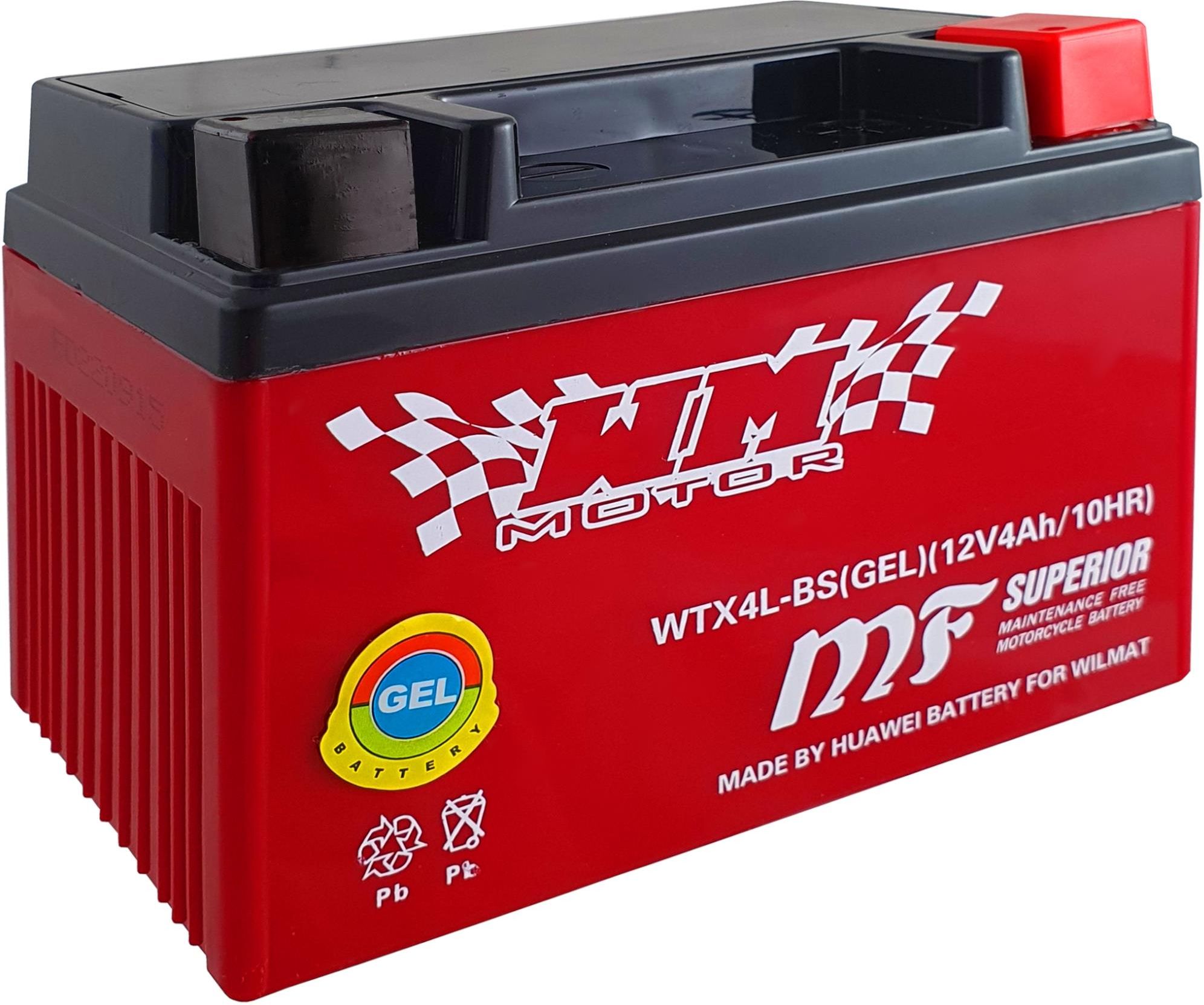 Wilmat Akumulator Żel Agm 12V 4Ah Skuter Romet Quada Atv Ab0027 ...