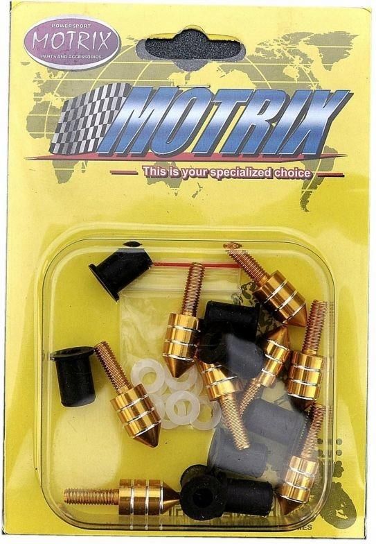 Części motocyklowe Motrix Srubki Szyby Szyb Owiewek Złote Motrix-12045 ...