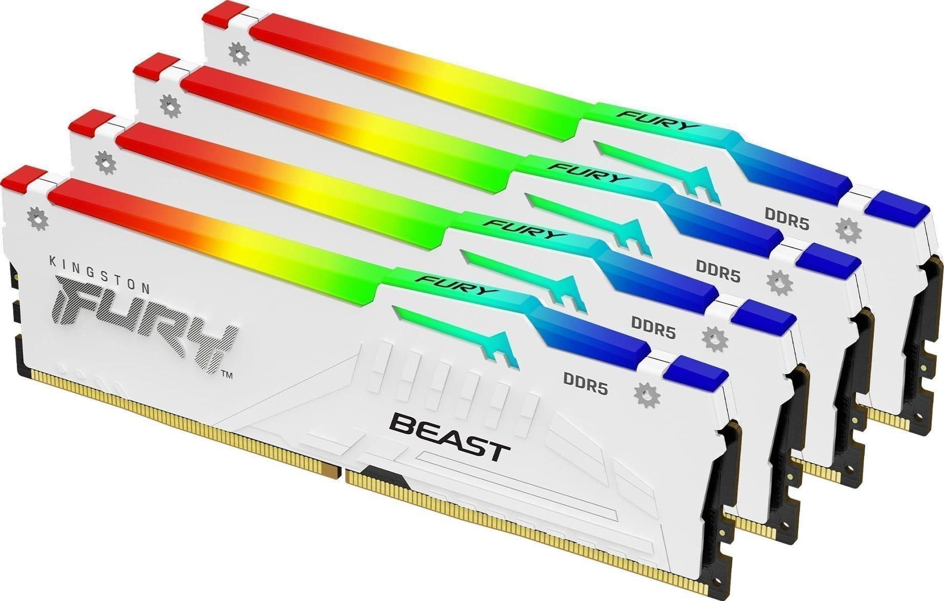 Pamięć RAM Kingston Fury Beast RGB 64GB 5600MHz CL40 (KF556C40BWAK464) - Opinie i ceny na Ceneo.pl
