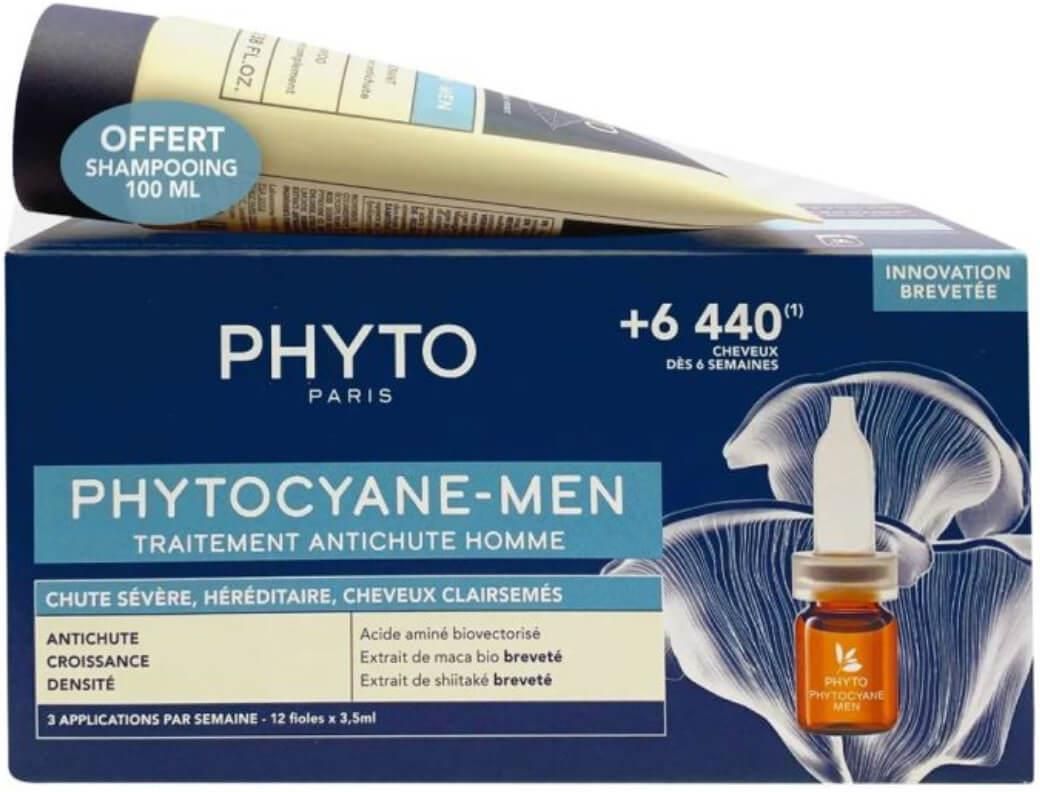 Odżywka do włosów Phyto Phytocyane Men Zestaw (Ampułki 12X7,5ml + Szampon 100ml) - Opinie i ceny ...